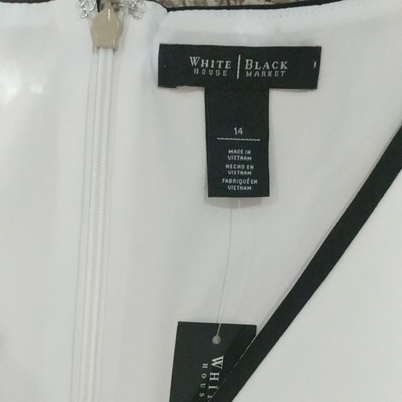 White House Black Market | Dresses | Nwt Gorgeous Fitted Color Block ...